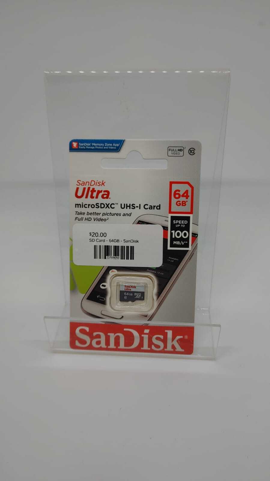 SD Card - 64GB - SanDisk | Baffin Phones
